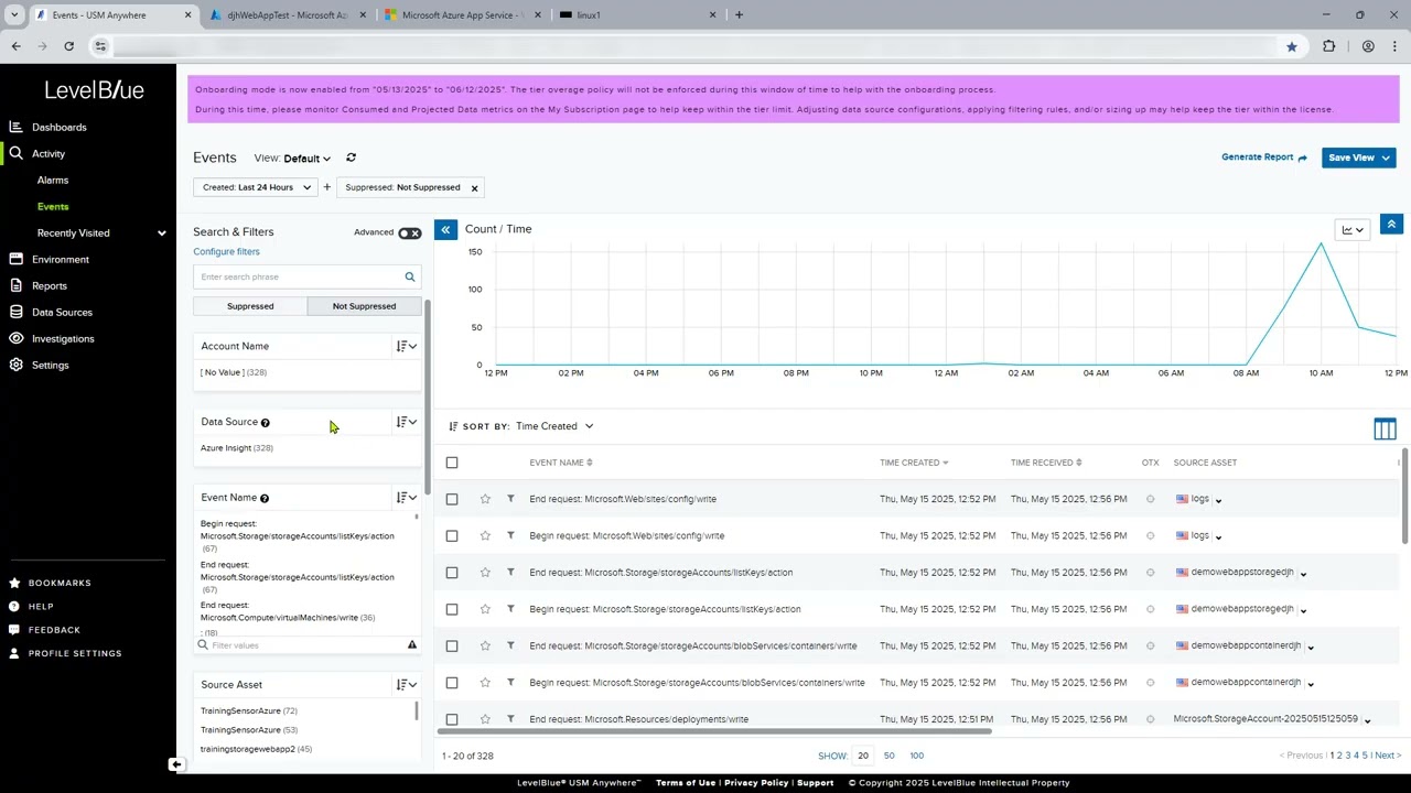 Configuring Azure Web App Logging