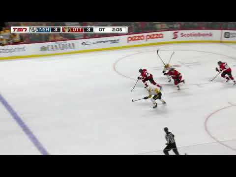 Mike Hoffman charges to the net on a breakaway