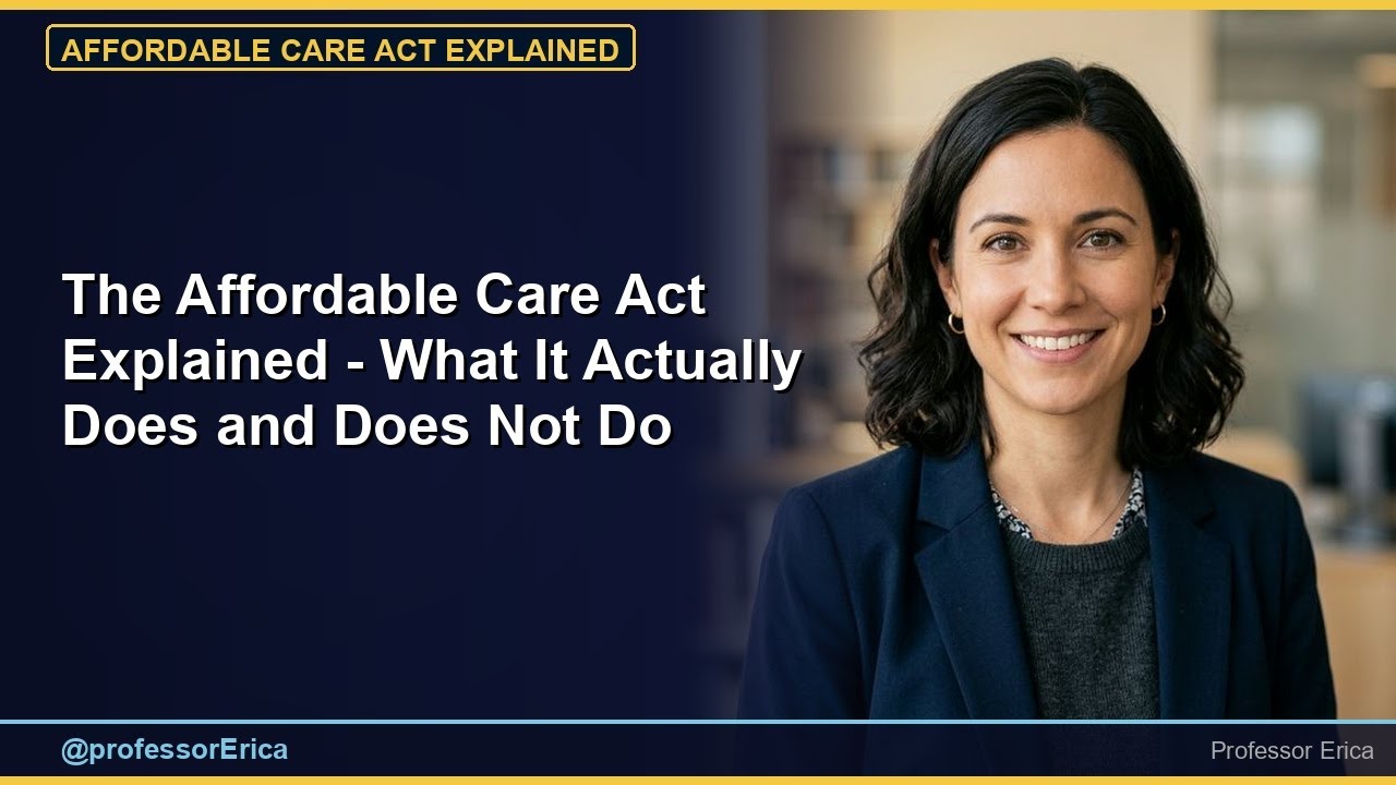 The Affordable Care Act Explained - What It Actually Does and Does Not Do