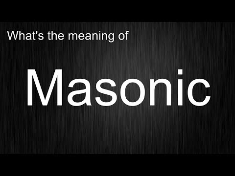 Enhance Your Vocabulary! Learn How to Use "Masonic" in English
