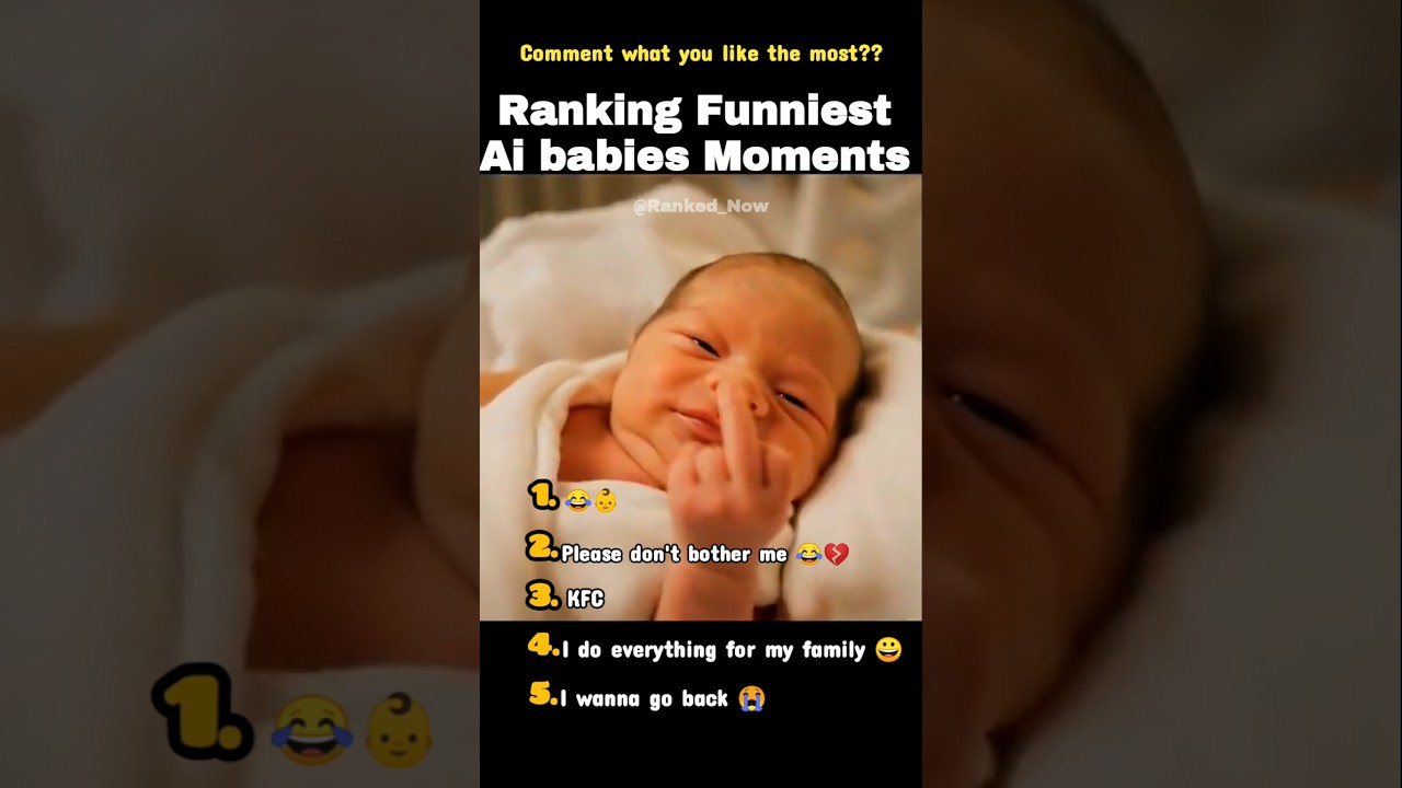 Ranking Funniest AI Babies Moments 😂👶 #ranked #ranking #ai #baby #babyshorts #funny #funnyshorts