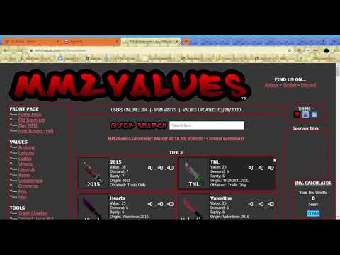 MM2 value list in May 2020