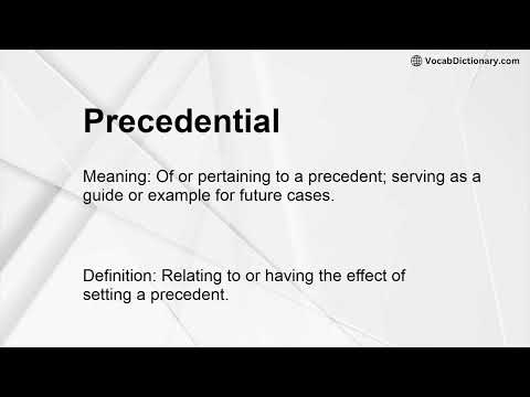 Precedential Meaning