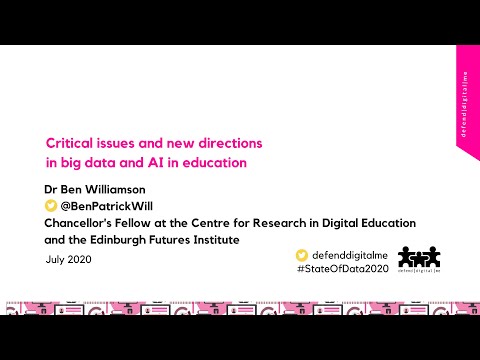 Critical issues and new directions in big data and AI in education