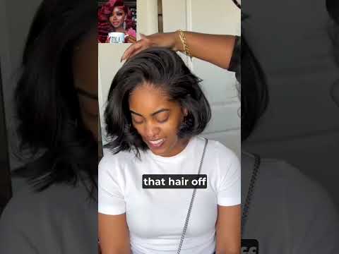She went from hair down her back to a bob haircut #haircutsforblackwomen