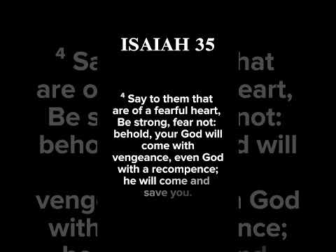 Isaiah 35 - Living Word Bible Readings #livingword #bookofIsaiah #Isaiah35 #biblereading #kjv #bible