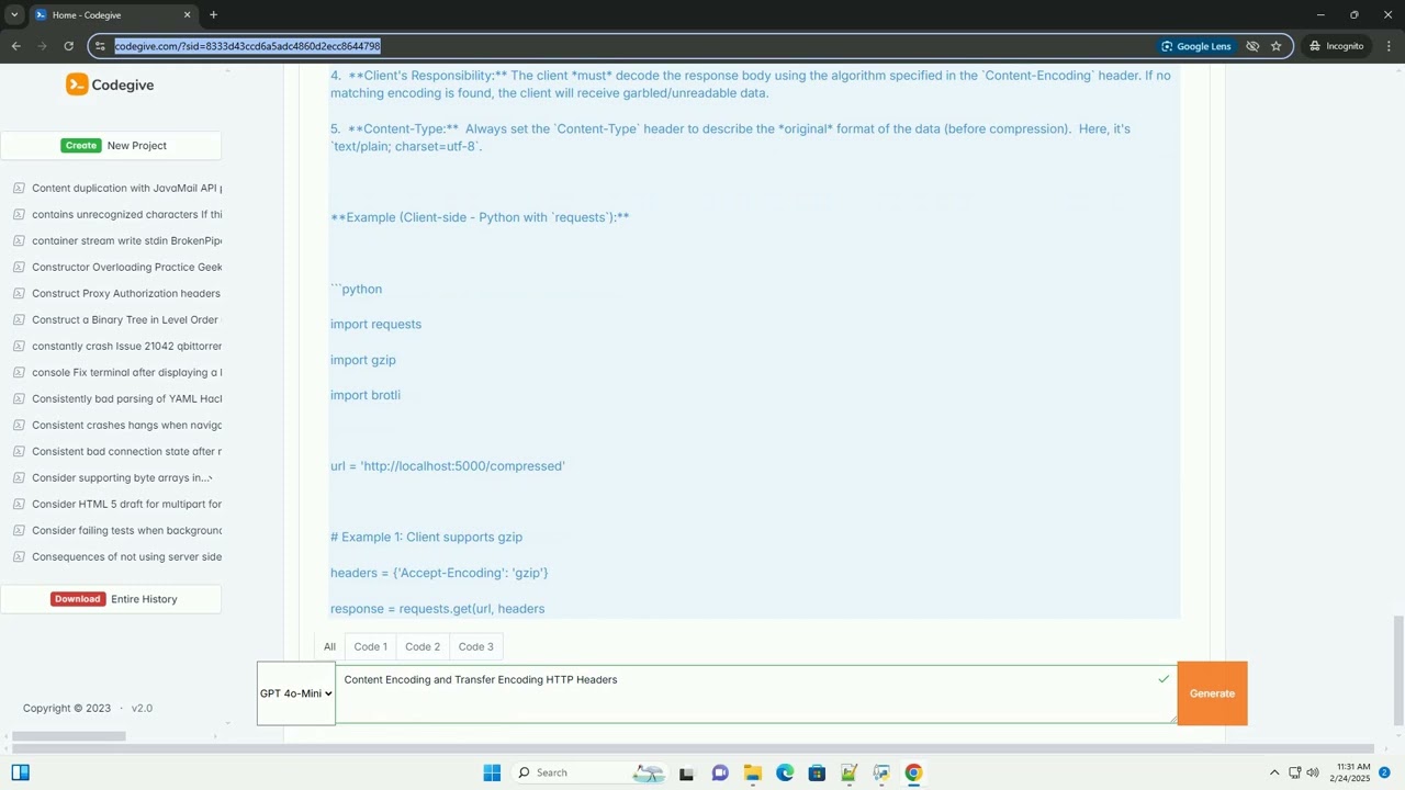 content encoding and transfer encoding http headers