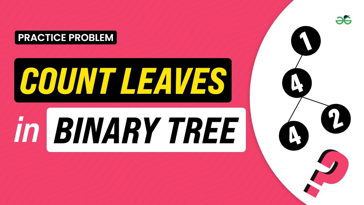 Count Leaves in Binary Tree | School Practice Problem | GeeksforGeeks School