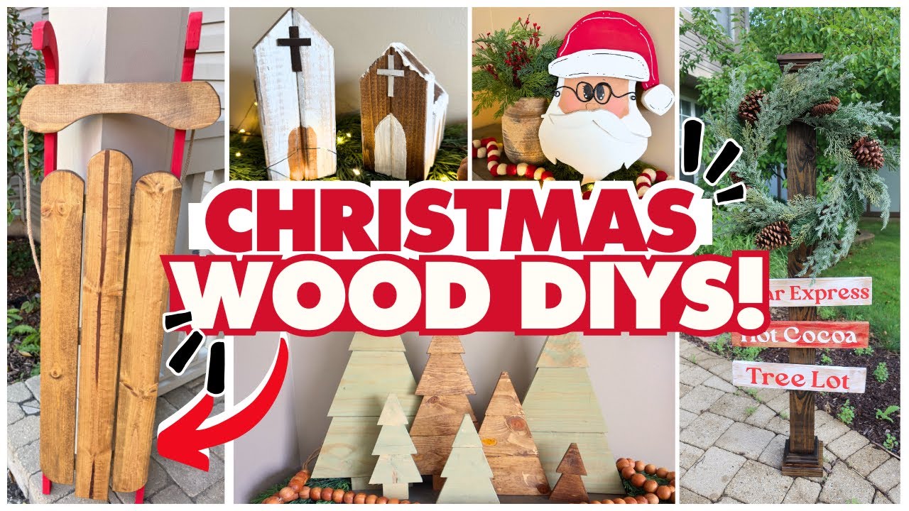 🌲 BRILLIANT Christmas Wood Projects ANYONE can do! (All Under $10!) High-end Budget Christmas DIYs