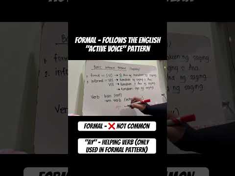 Tagalog Filipino Sentence Pattern #filipino #filipinolanguage #tagalog #grammar #grammartips