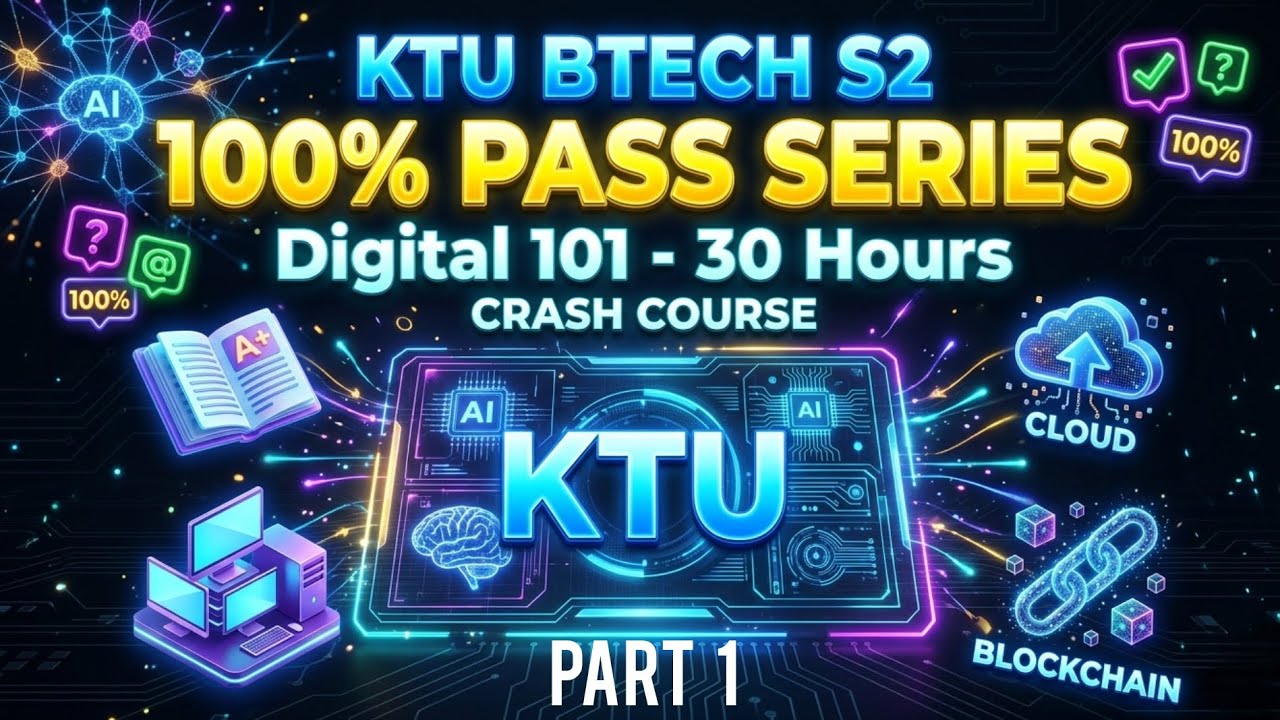 KTU B Tech S2 Digital 101 Sure Q & A - Part 1🔥