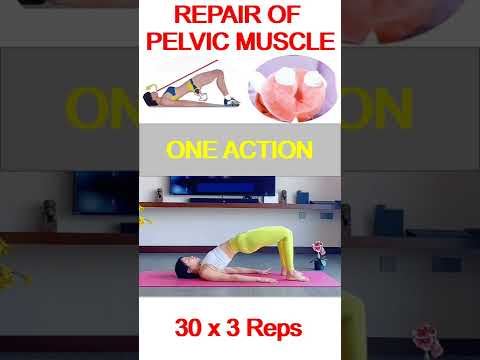 Repair of Pelvic Floor Muscle | One Simple Move #shorts #pelvic #kegel #women #girl #workout