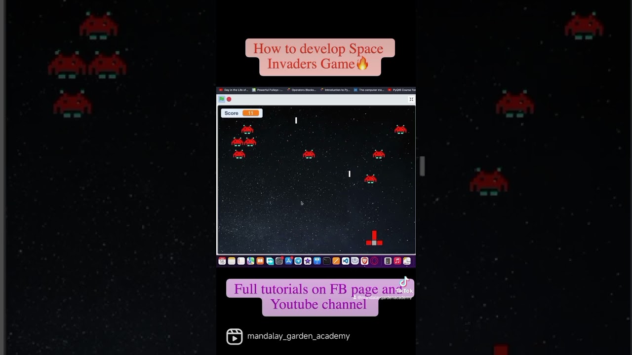 How to develop Space Invaders Game using Scratch...🚀