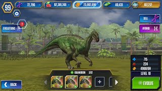 BATTLE BY IGUANODON - JURASSIC WORLD THE GAME