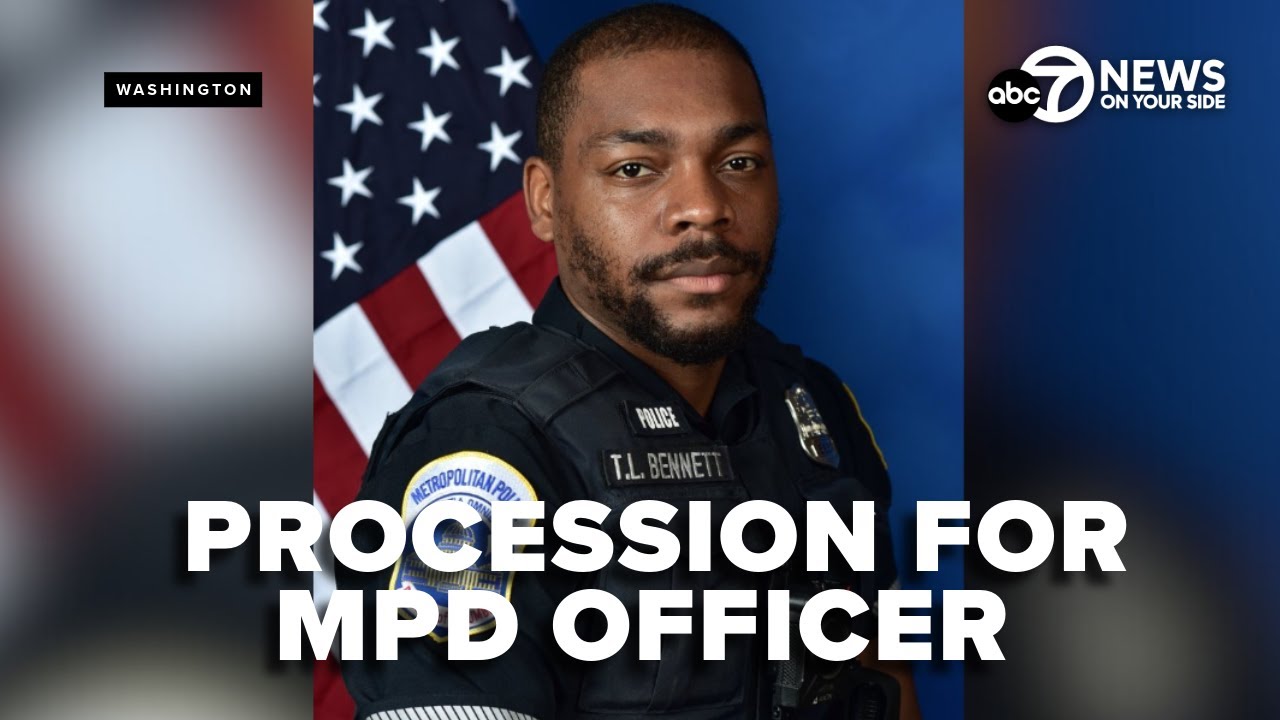 🔴LIVE | Procession for fallen DC police officer