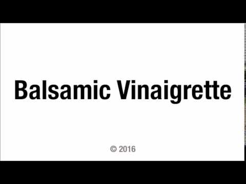 Balsamic Vinaigrette