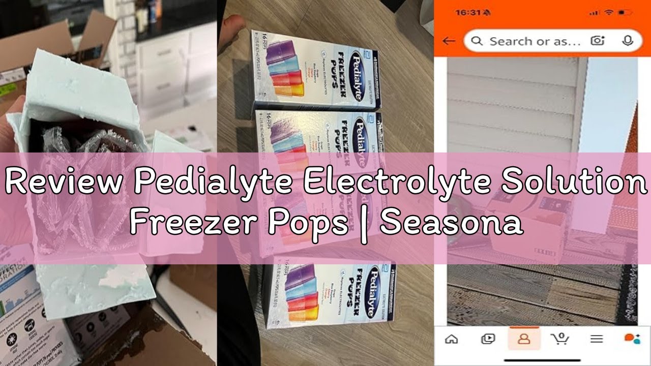 Review Pedialyte Electrolyte Solution Freezer Pops | Seasonal Packaging | Hydration Variety Pack—Gra