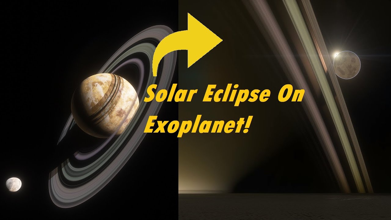Solar Eclipse🌗 of a binary star system☀☀ on an Exoplanet🪐! | Space Engine
