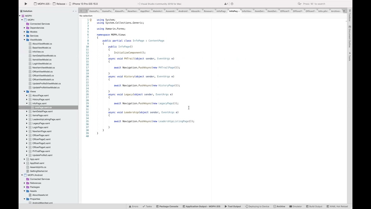Adding Links to cross platform mobile app Xamarin Forms C#