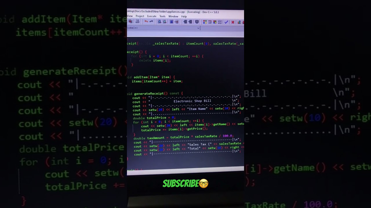 electronics in c++ IDE dev c++#cppprogramming #codingtime #codinglife