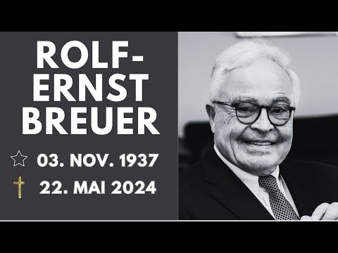 Früherer Deutsche-Bank-Chef Rolf Breuer ist mit 85 Jahren verstorben