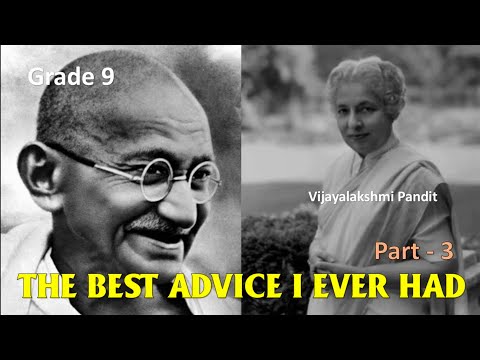 Grade 9 : The best advice I ever had (Part 3) #9thEnglish #EnglishLesson