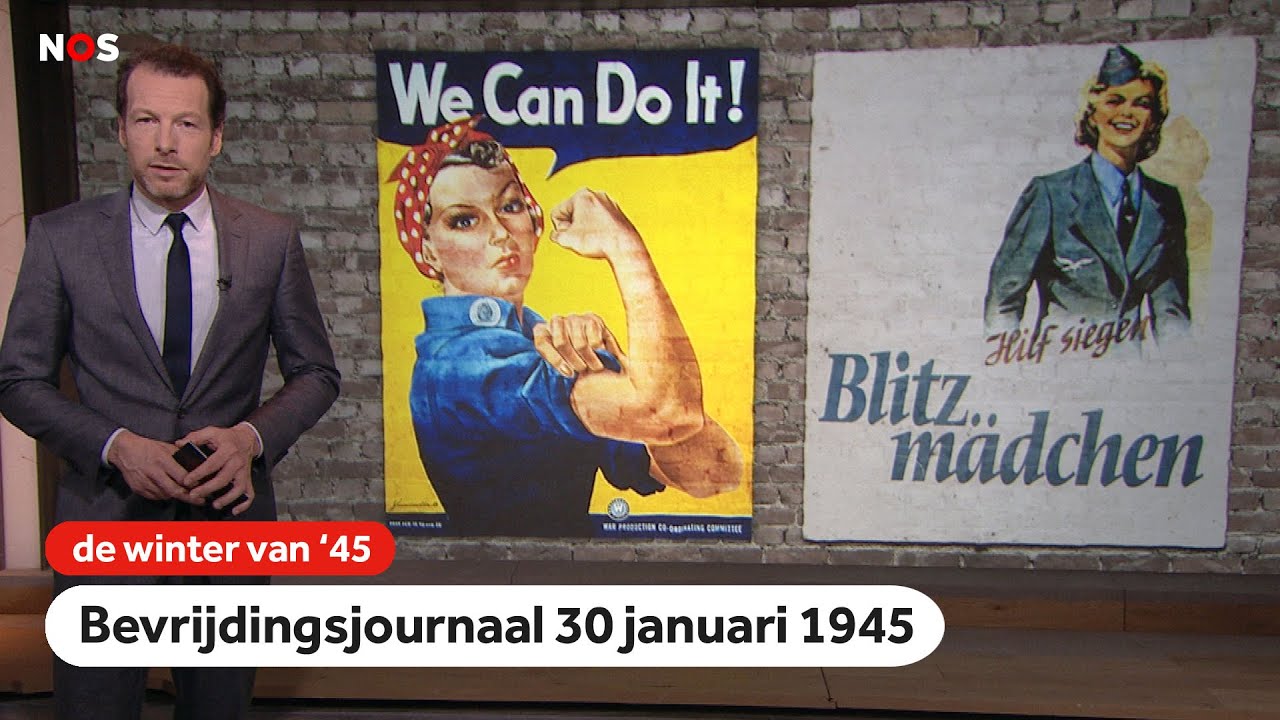 Vrouwen houden de oorlogsindustrie draaiende | Bevrijdingsjournaal | 30 januari 1945