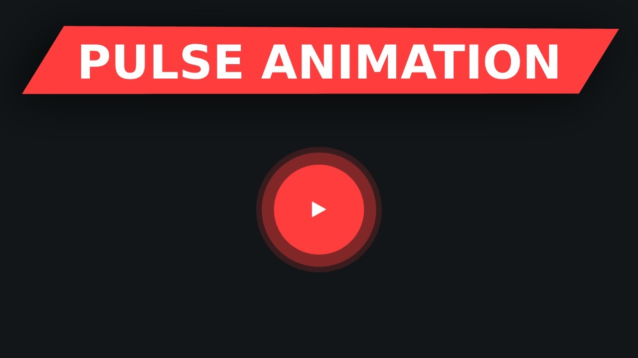 Pulse Effect With CSS3 Animation - Pure CSS Tutorials