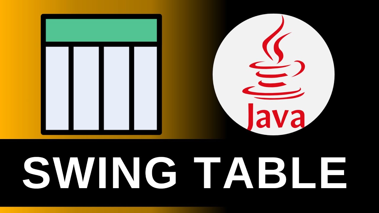 Creating JTable - Java Swing Tutorial 10