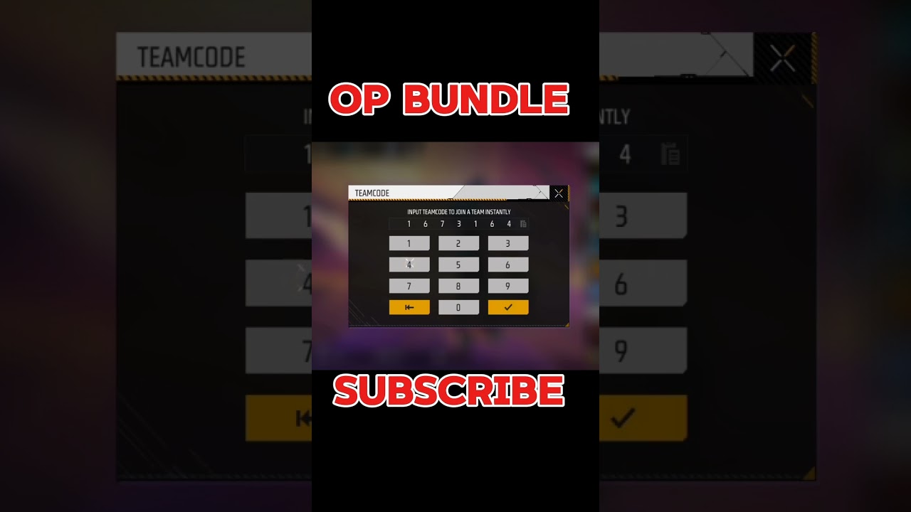 Team Code 🔥 Reward 💎 Free Fire 🔥 #teemcode #freefire