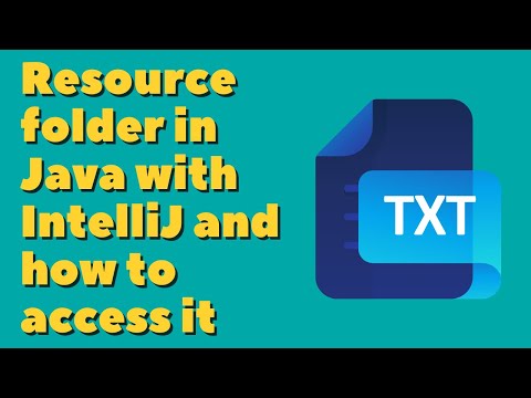 How to create a Resource folder in Java with IntelliJ and how to access it