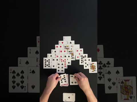 Pyramid Solitaire #cardgames #solitaire #challenge