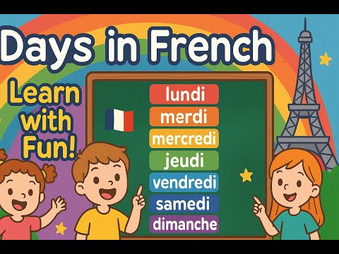 Learn French: Weekdays Names & Pronunciation l Days of the Week in French ๐ซ๐ท : #learnfrench #french
