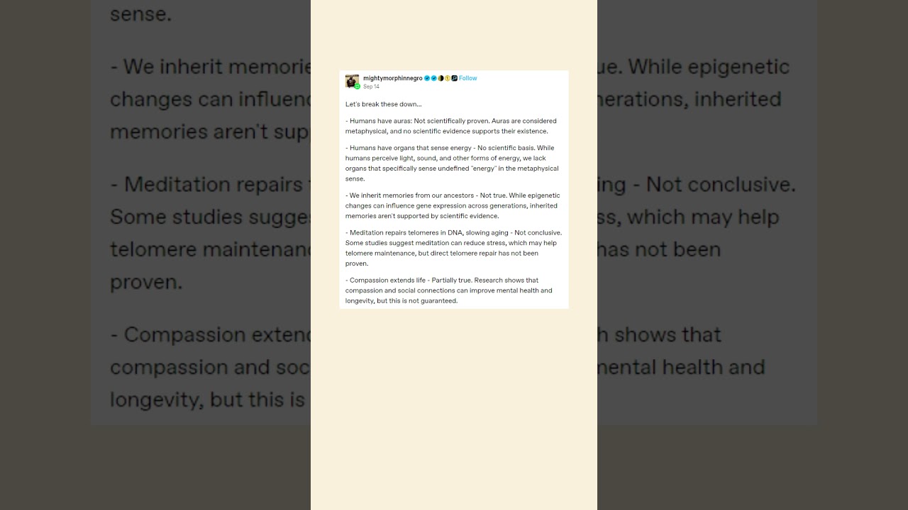 Pseudoscience Debunked Tumlr Post