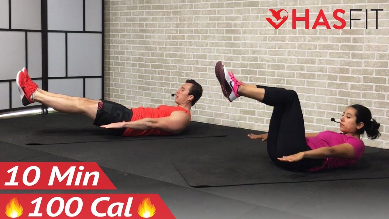 10 Minute Abs Workout for Women & Men at Home - 10 Min Ab Workout with No Equipment