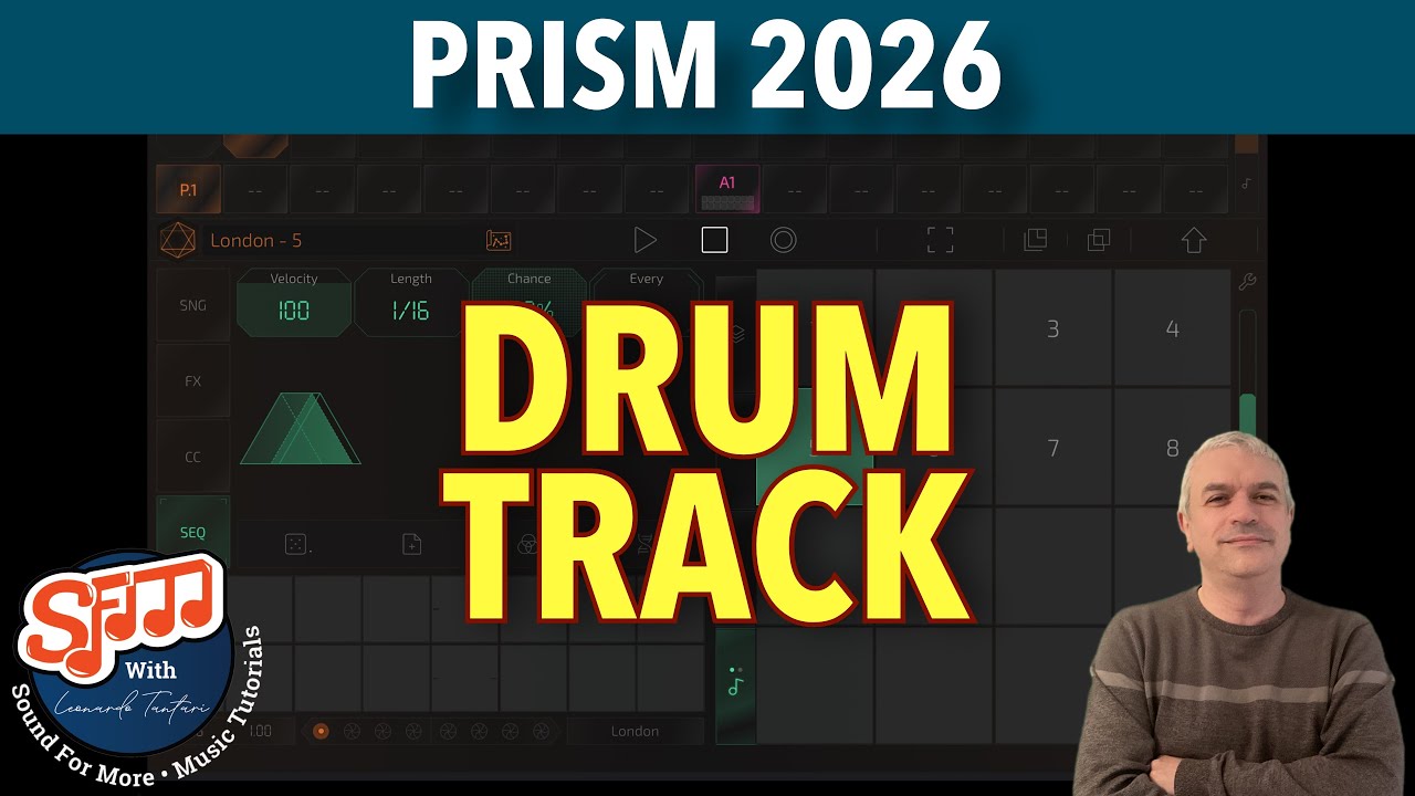 Prism Midi Sequencer 2026 - Tutorial 3: Setting up a Drum Track and Profile