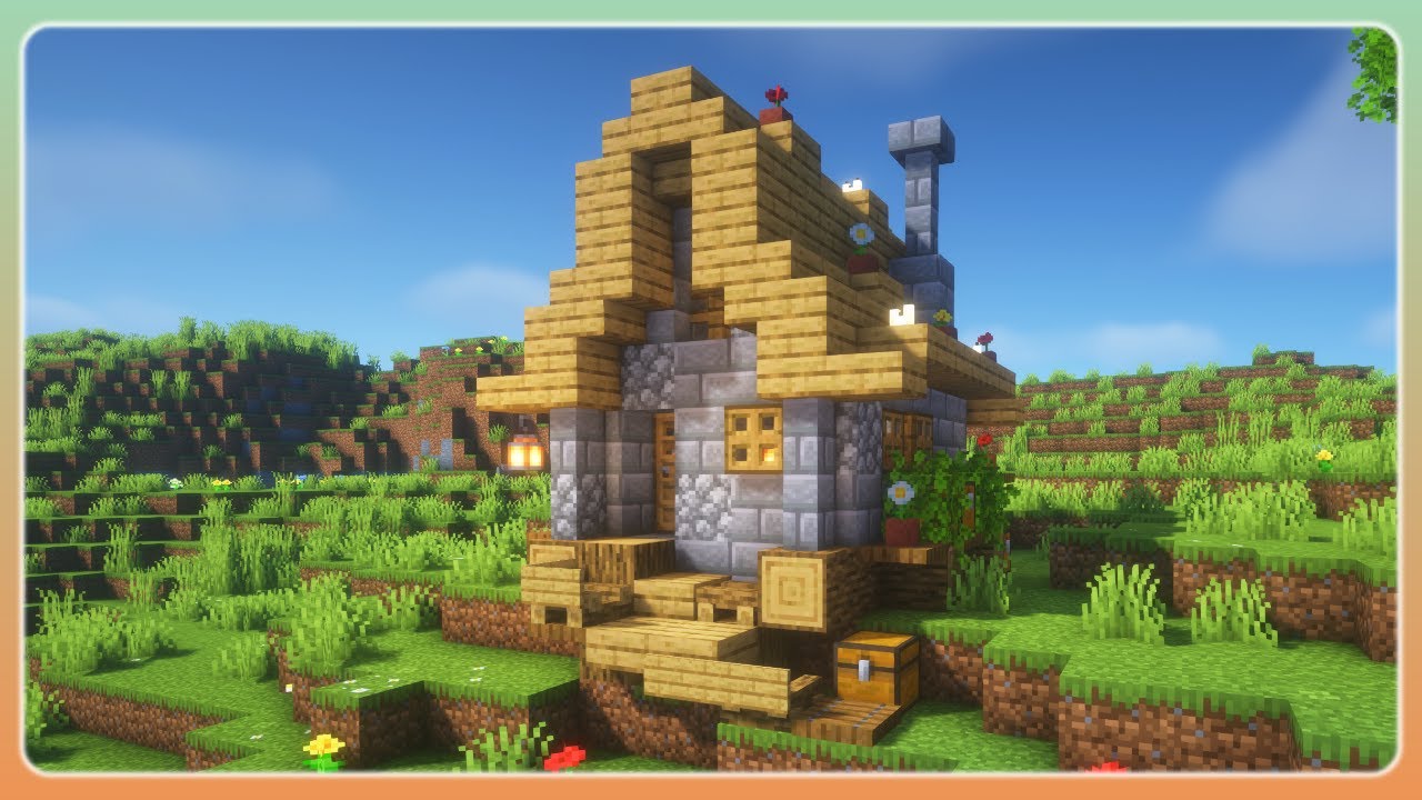 Minecraft Starter House Tutorial – Easy & Cozy Survival Base Build - Minecraft Builders