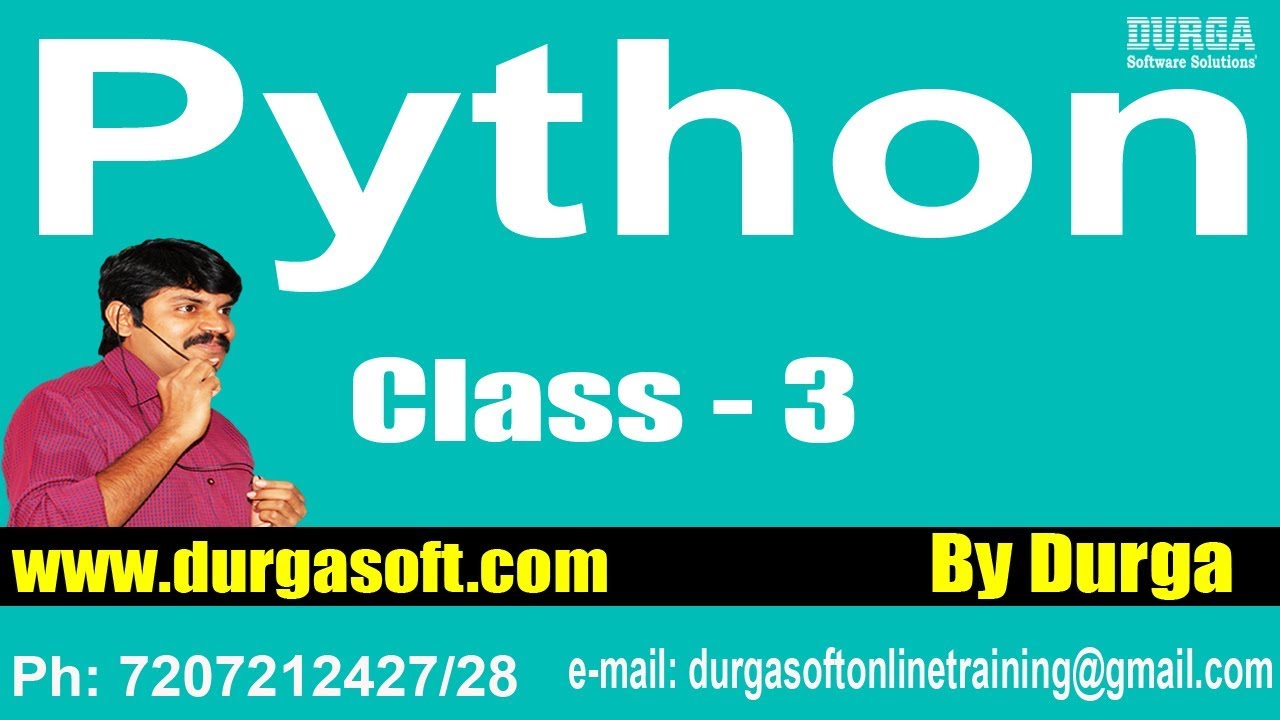 Learn Python Programming Tutorial Online Training by Durga Sir On 29-01-2018