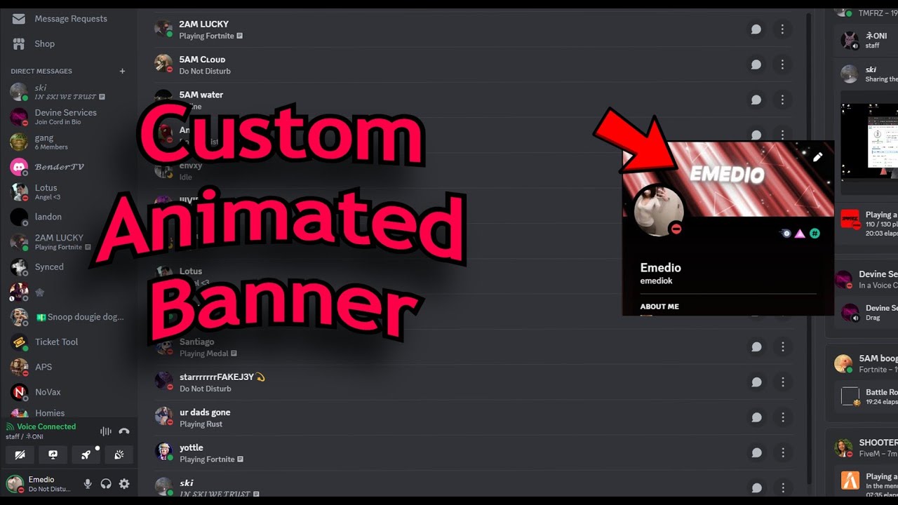 Create Custom Animated Banners For Discord Profile 2024