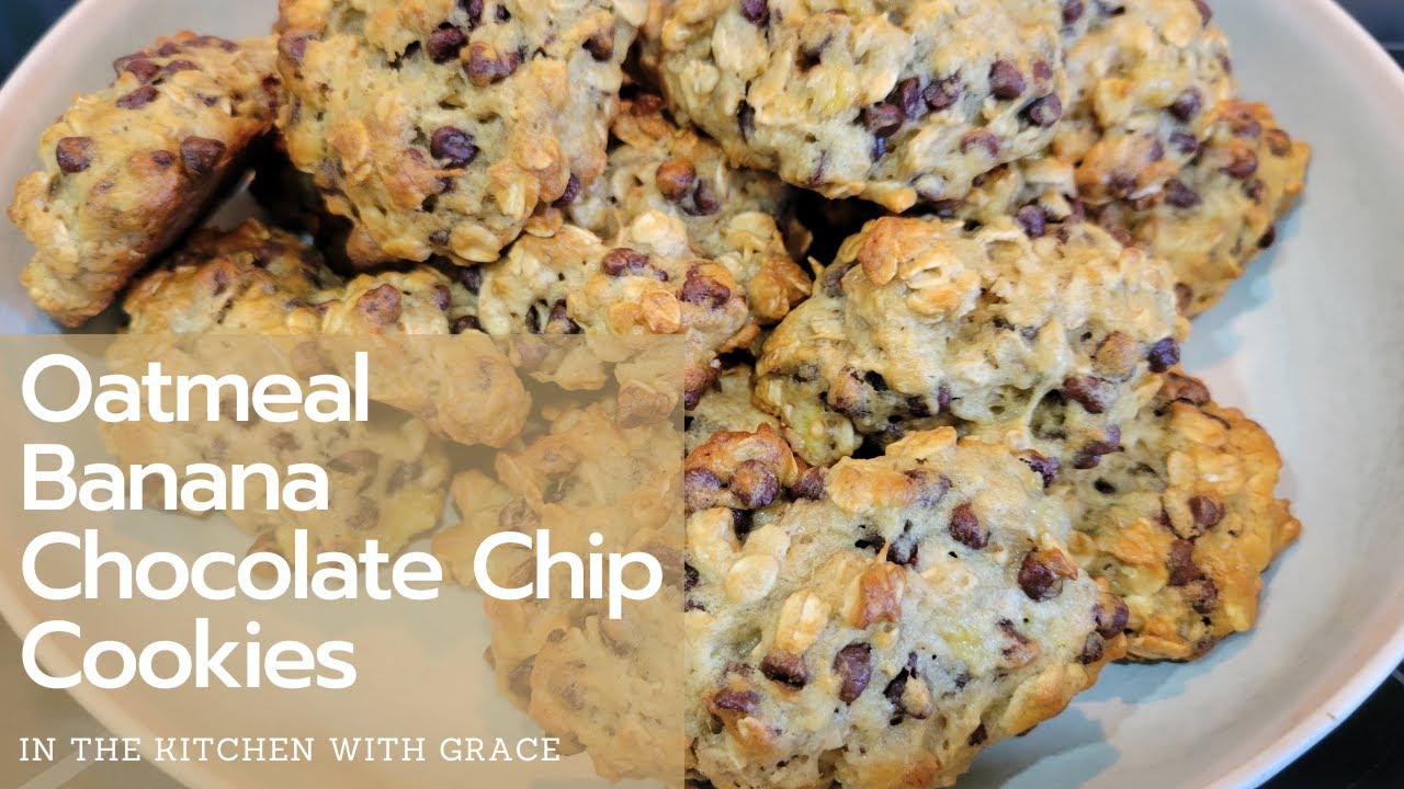 Soft Oatmeal Banana Chocolate Chip Cookies Recipe | Easy Cookie Recipes You Can Make at Home