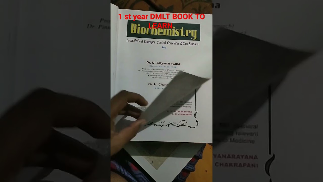 1st year DMLT BOOK to learn