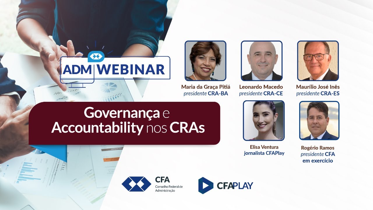 Webinar | Governança e Accountability nos CRAs. – CRA-ES