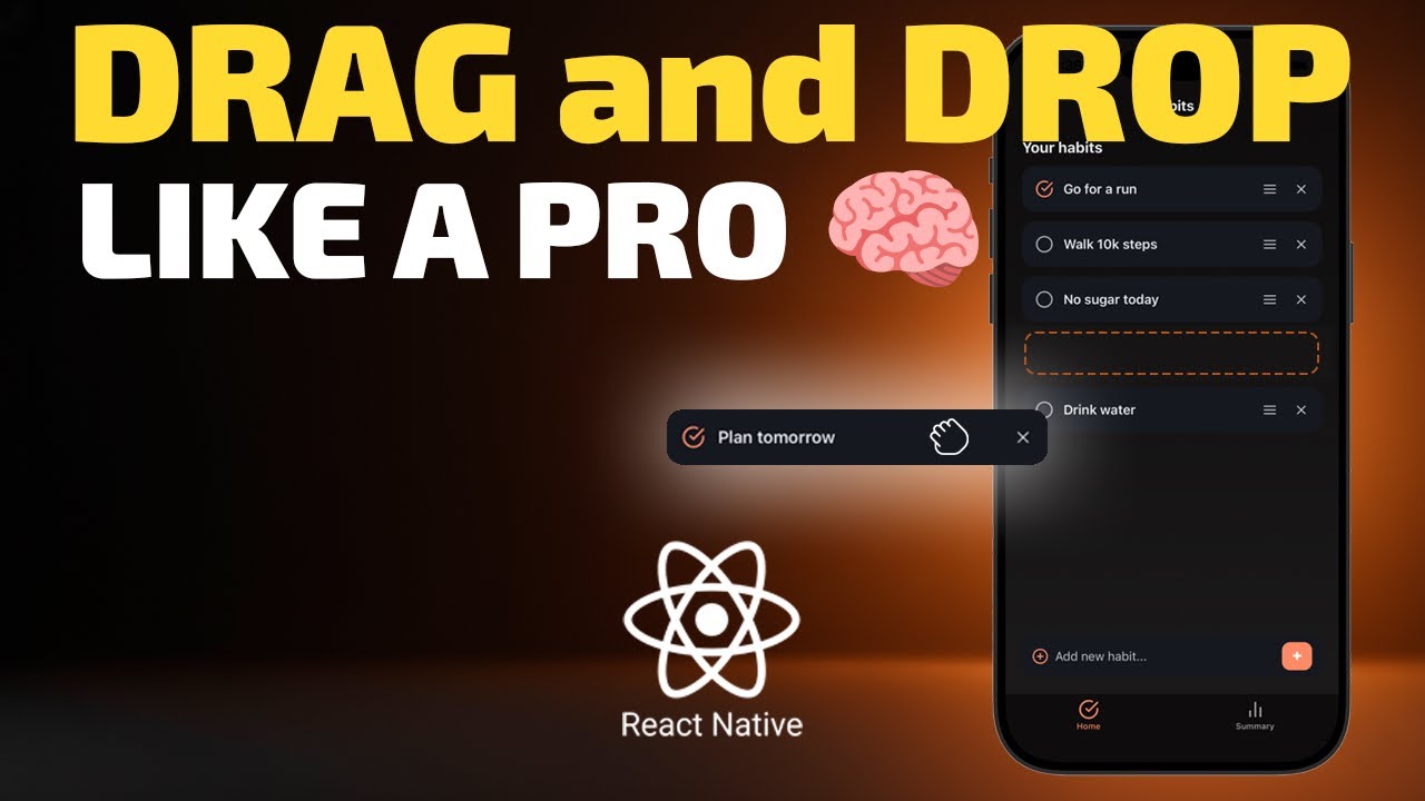 Build a Draggable List in React Native from scratch [ASMR coding]