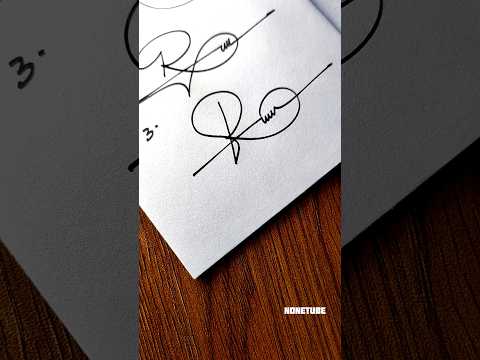 How to sign the letter R ❤ ?