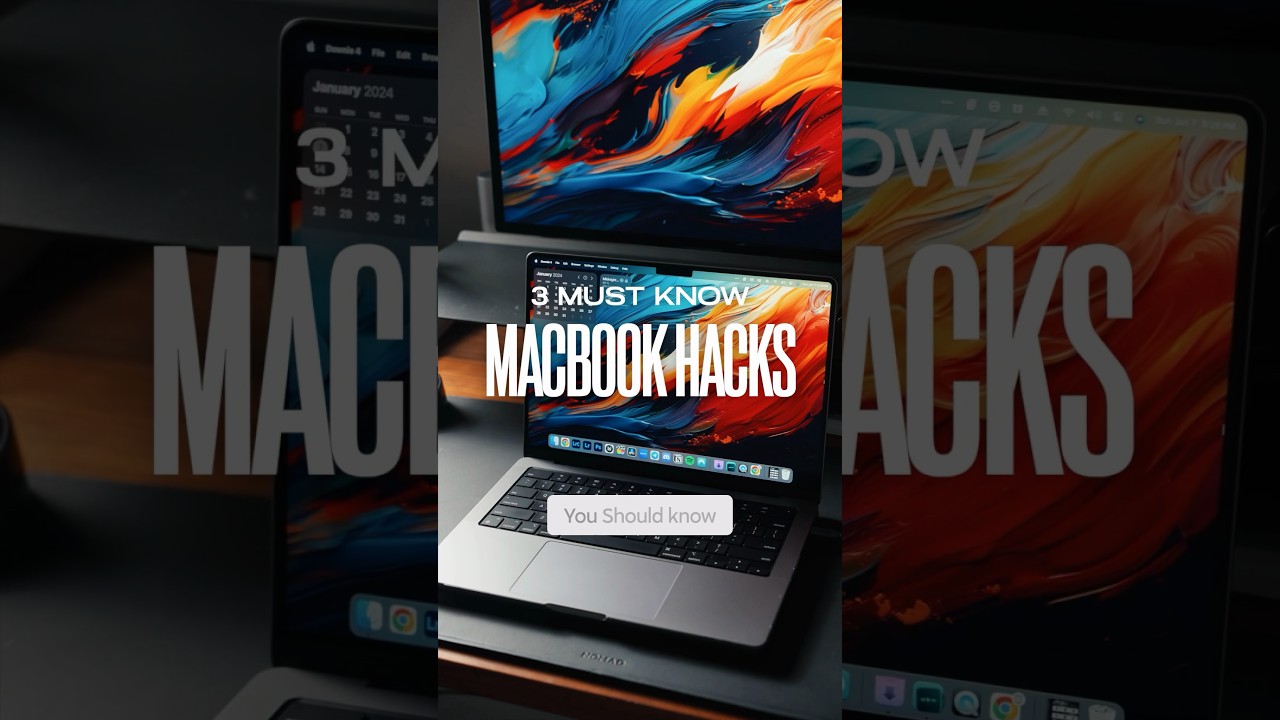3 MUST KNOW Macbook Hacks 🔥 #shorts