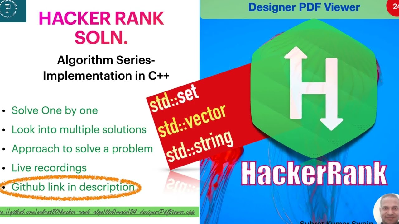 24: Designer PDF Viewer | Hackerrank C++ Algorithm Solution