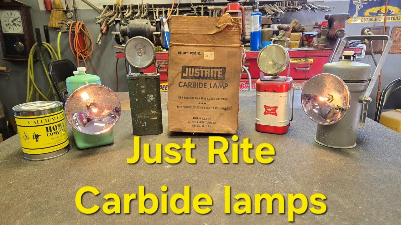 Just some Just Rite Carbide lamps. Let's try them out!