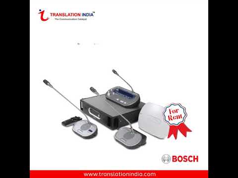 Simultaneous Interpretation Equipment - Bosch IR Simultaneous ...