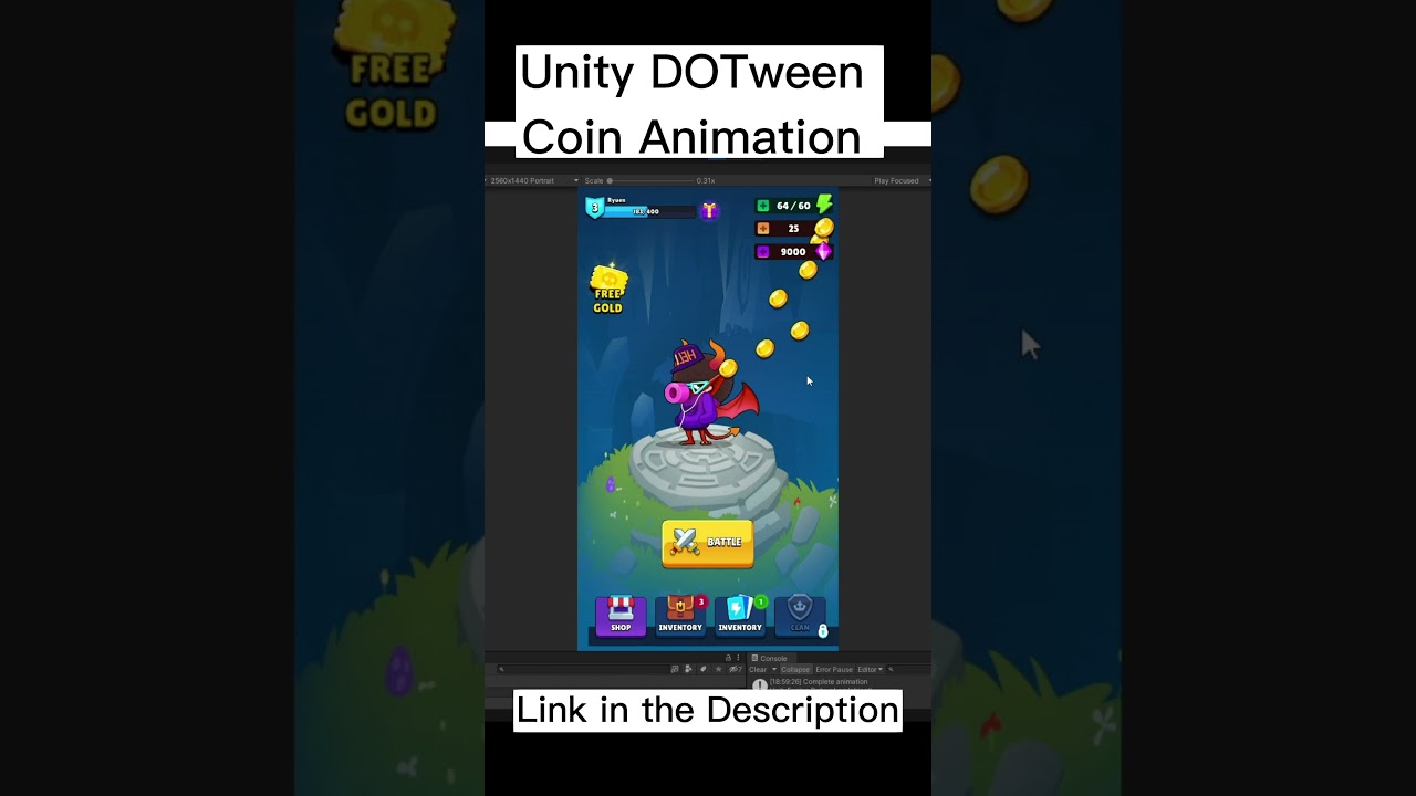 Collect Coin Effect Unity