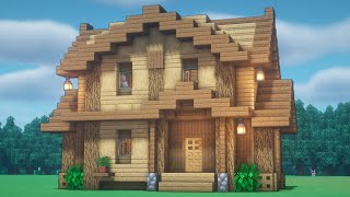 Minecraft: How to Build a Spruce House | Wooden Survival House ...